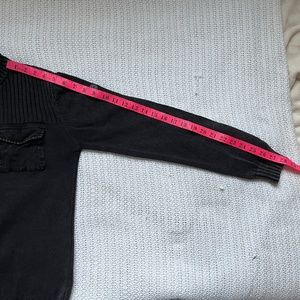 Point Zero | Sweaters | Dark Grey Quarterzip Knit Sweater Point Zero ...